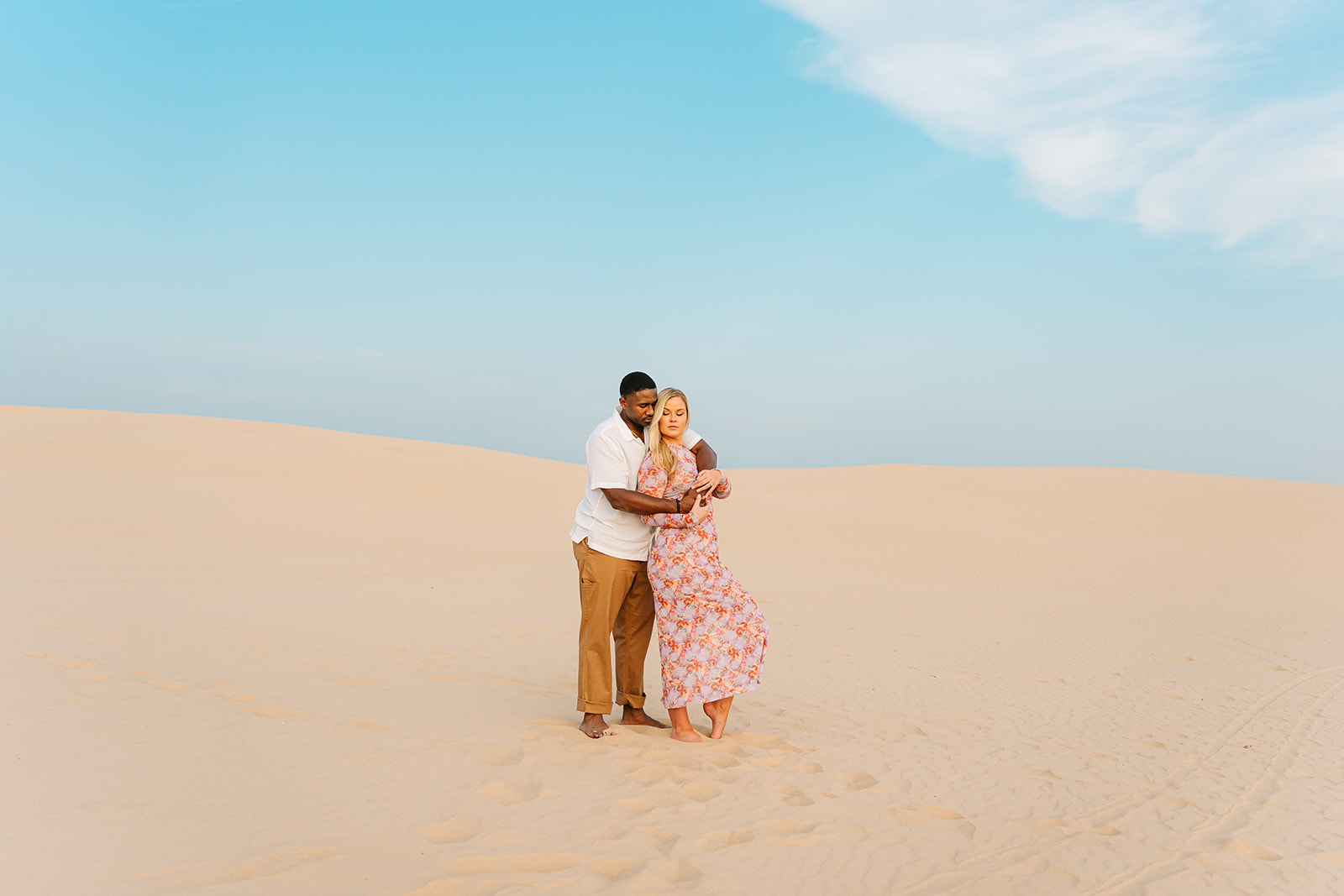 Silver Lake Sand Dunes Engagement - The Wild Phern